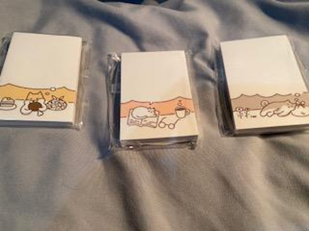 Cute Cartoon Cat Sticky Notes - Etsy