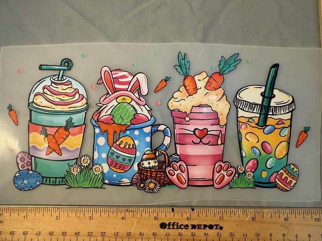 DTF Image Ready to Ship-easter Themed Starbucks Coffee - Etsy