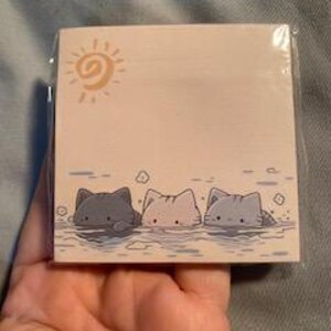 Cute Cat Sticky Notes 4 Pack - Etsy