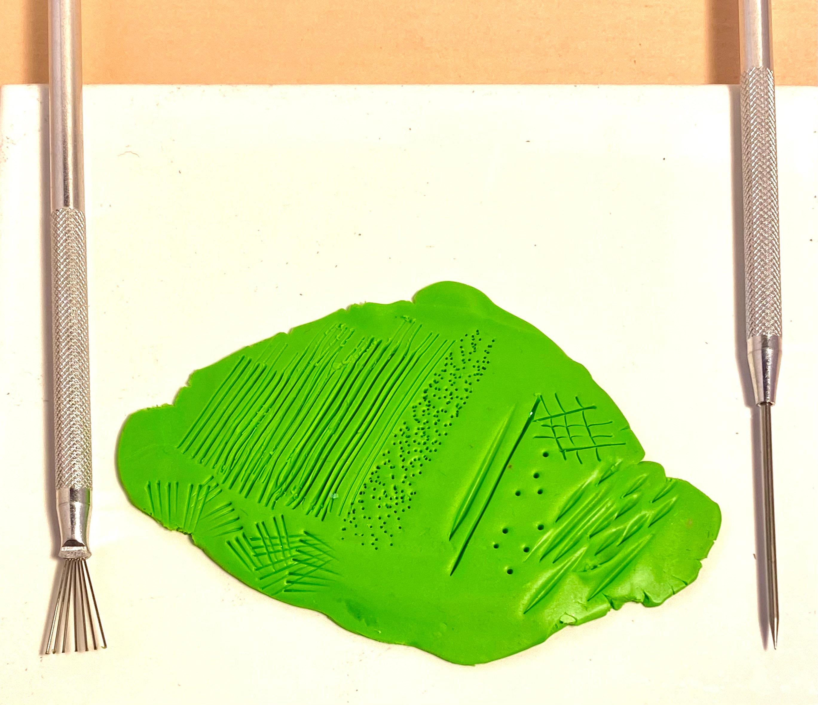 Clay Texturing Tool Set Metal Dotting Polymer Tools Needle | Etsy