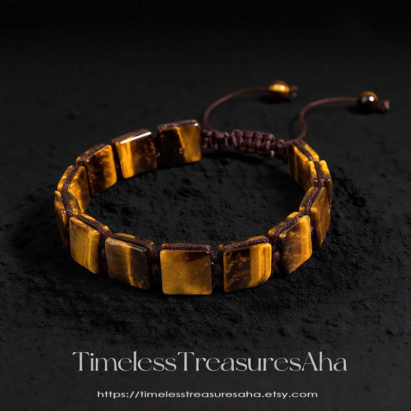 Tiger Eye Cuff for Man - Etsy