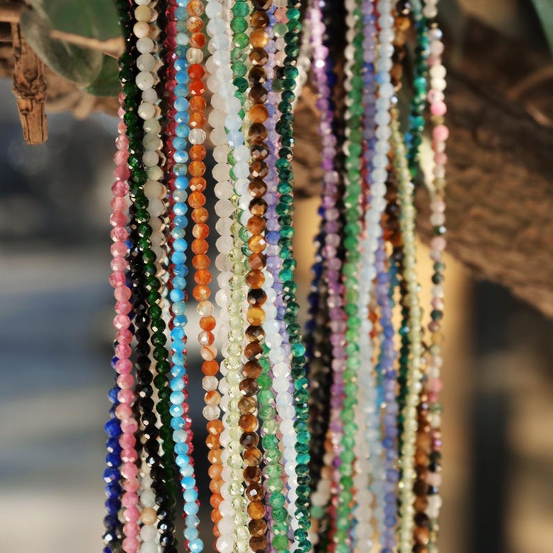 70+ Choice Natural Crystal Women Choker Necklace - Birthstone Tiny ...