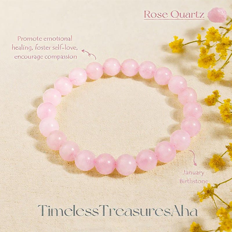 Pink. Bead Braclets - Etsy