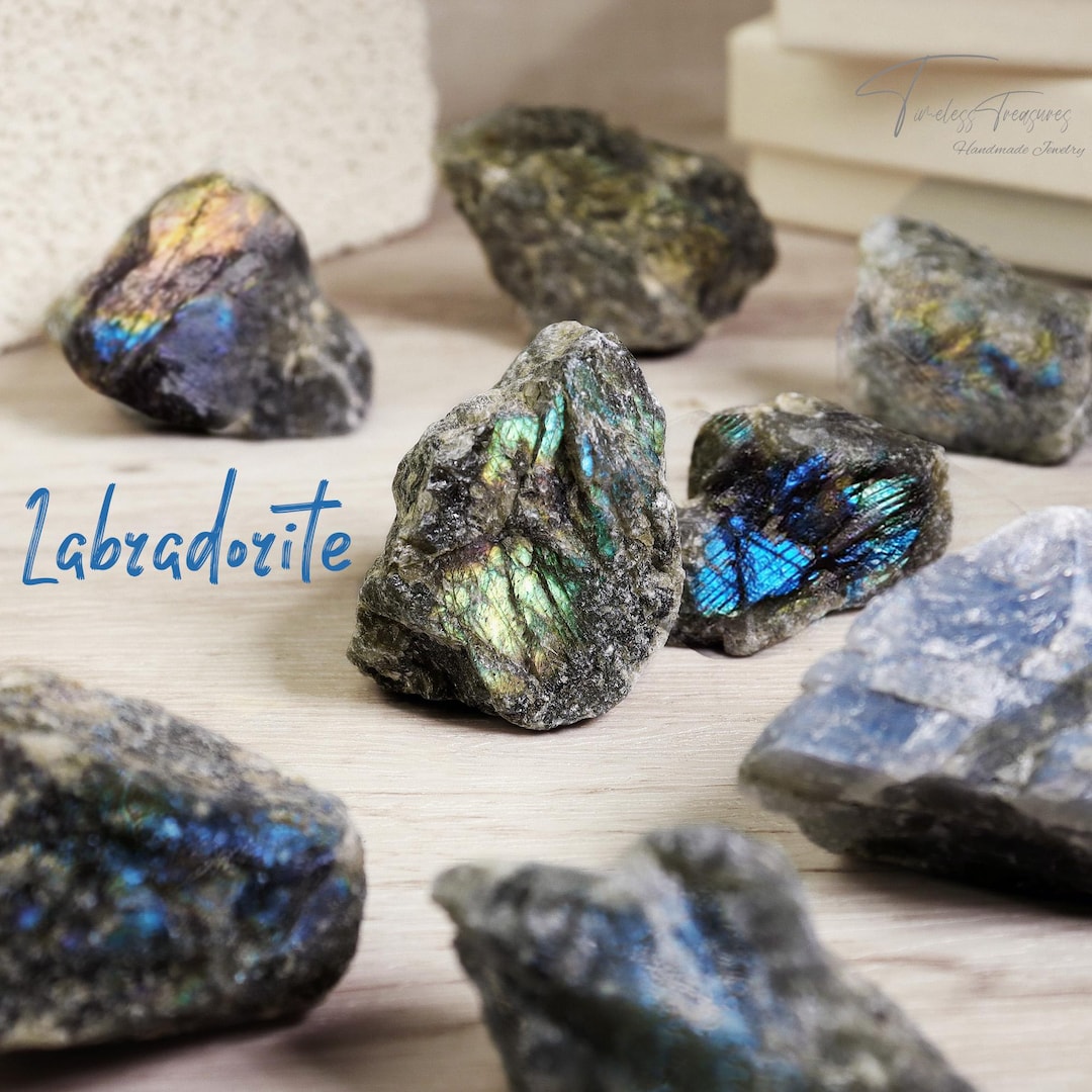 Natural Real Labradorite Chunks, Rough Raw Gemstone Crystal Chunks ...