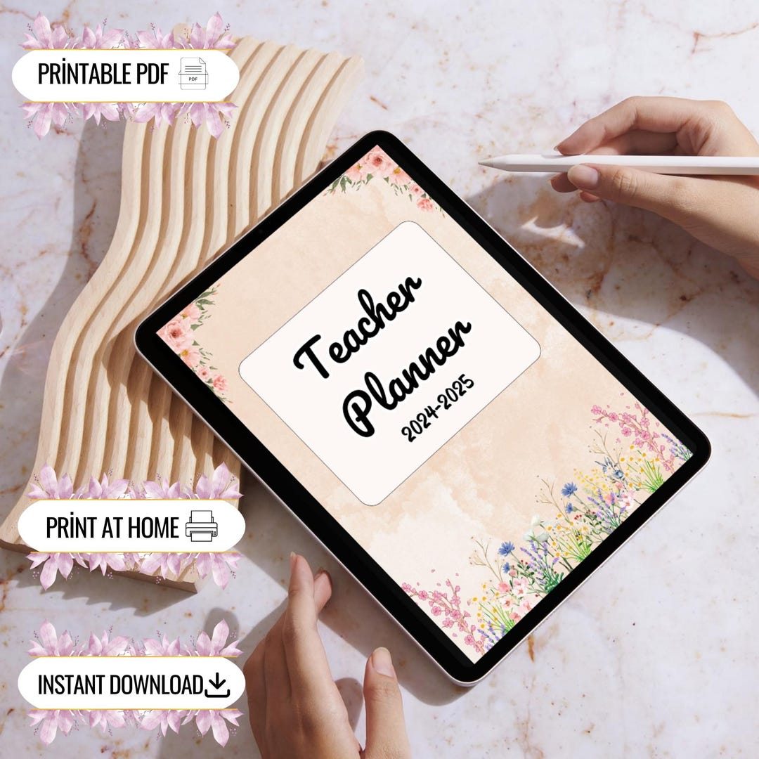 2024-2025 Digital Teacher Planner, Dated ,undated Lesson Planner ...