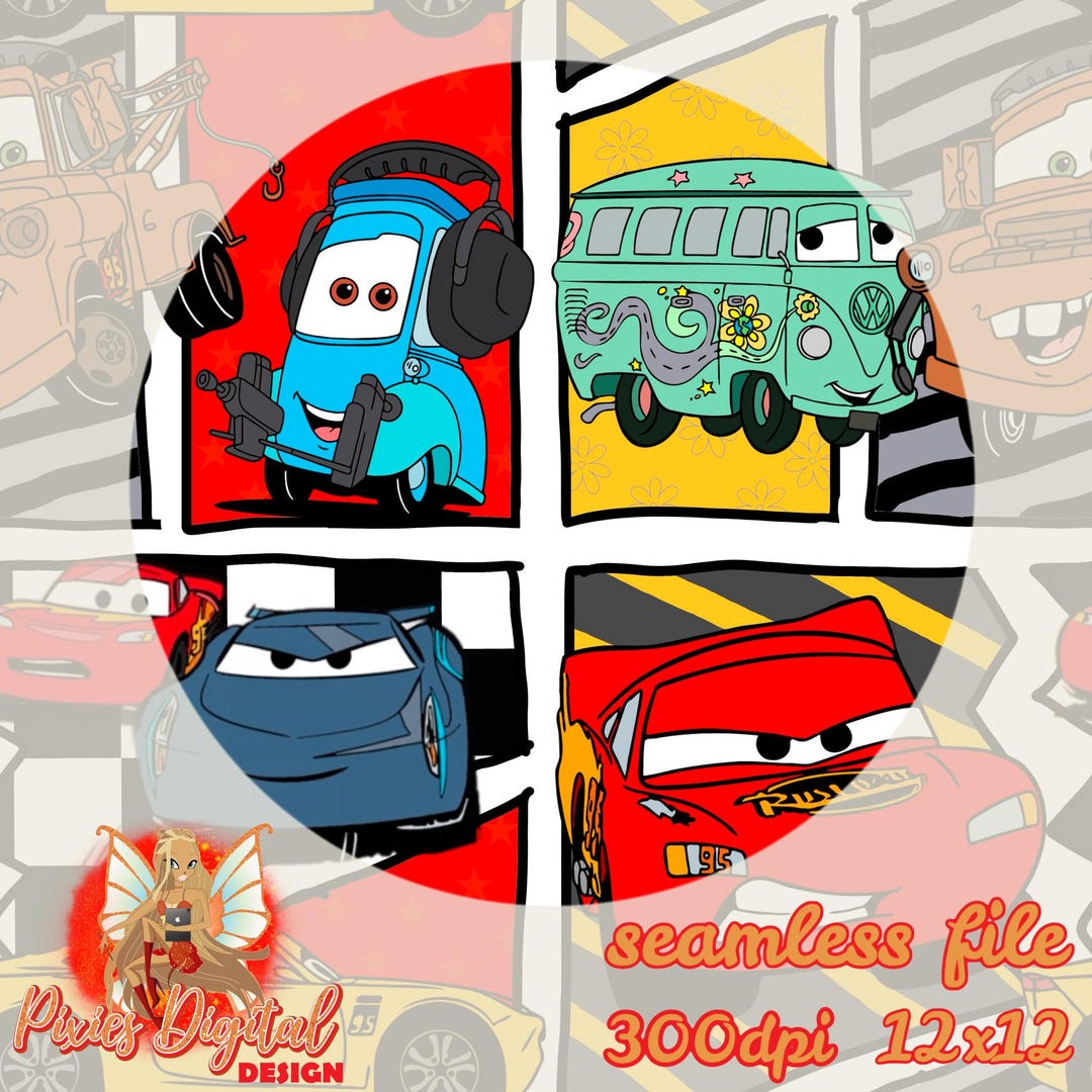 Racing Comics Seamless File - Etsy