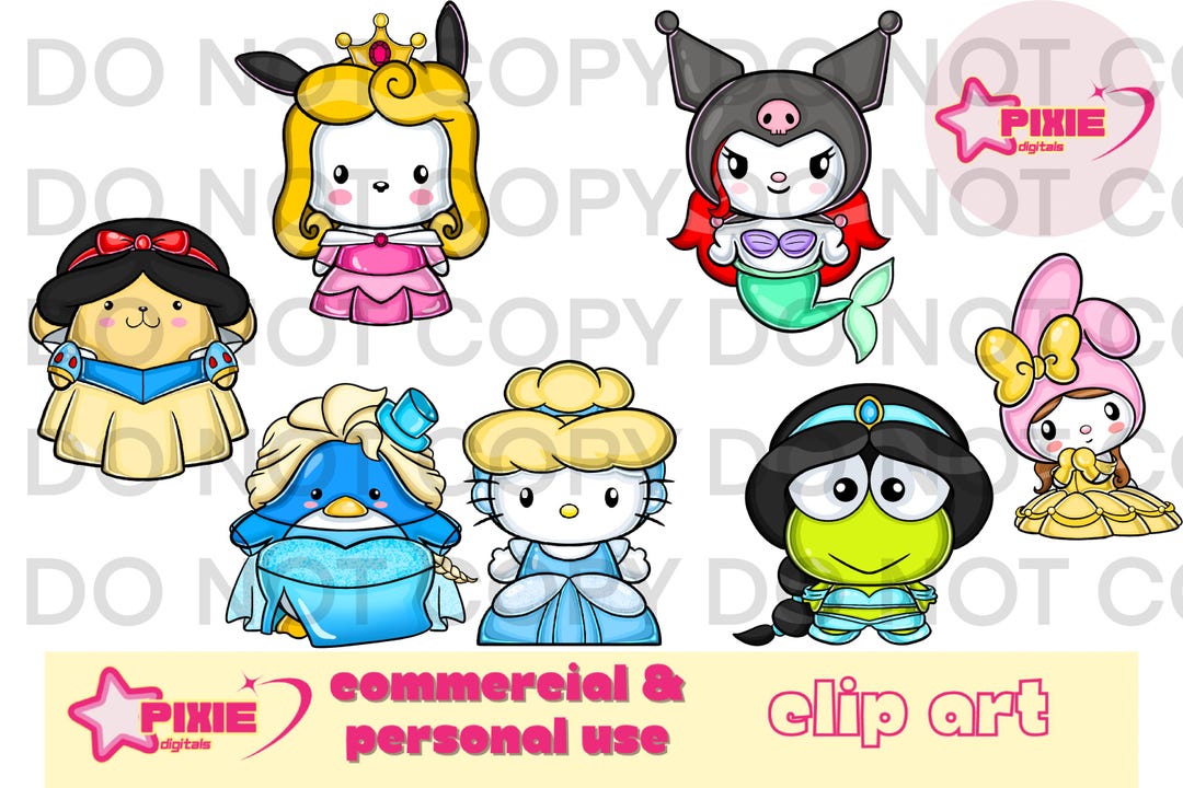 Dress up Clip Art Pack HAND DRAWN PNG - Etsy