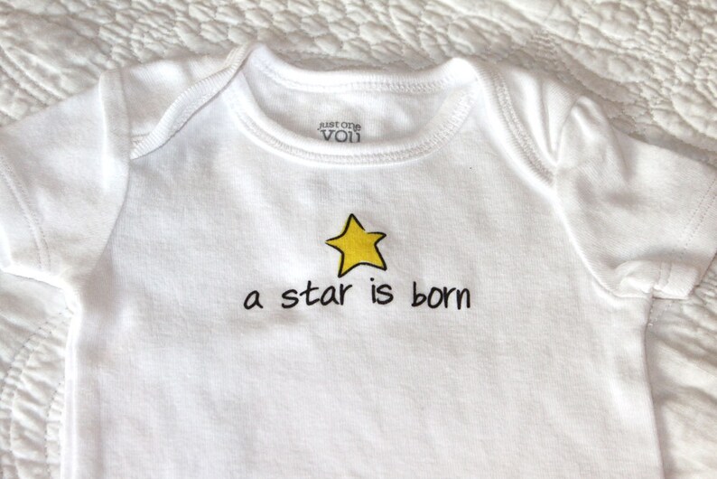 A Star is Born Baby Bodysuit (sizes Newborn to 24 Months) - Etsy