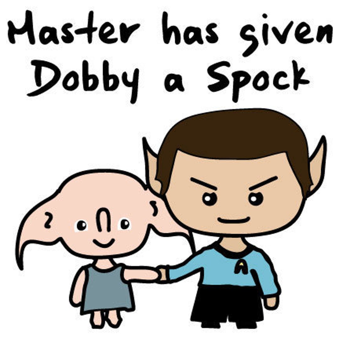Master Has Given Dobby a Spock Tee - Etsy