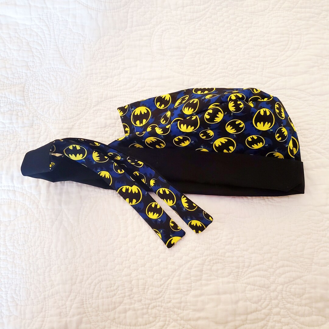 Batman Signal Tie-back Scrub Cap - Etsy