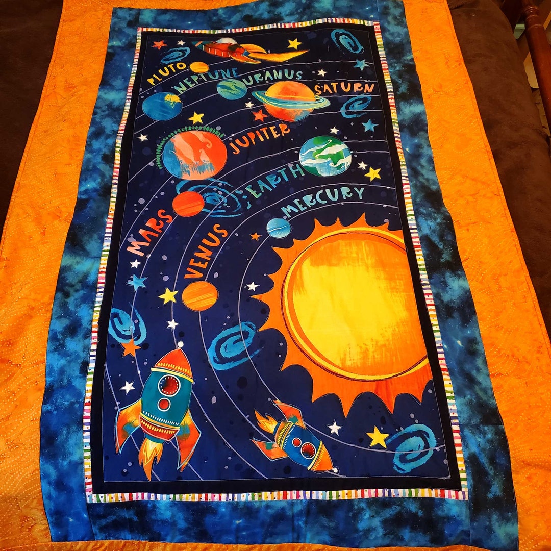Solar System Baby Quilt - Etsy