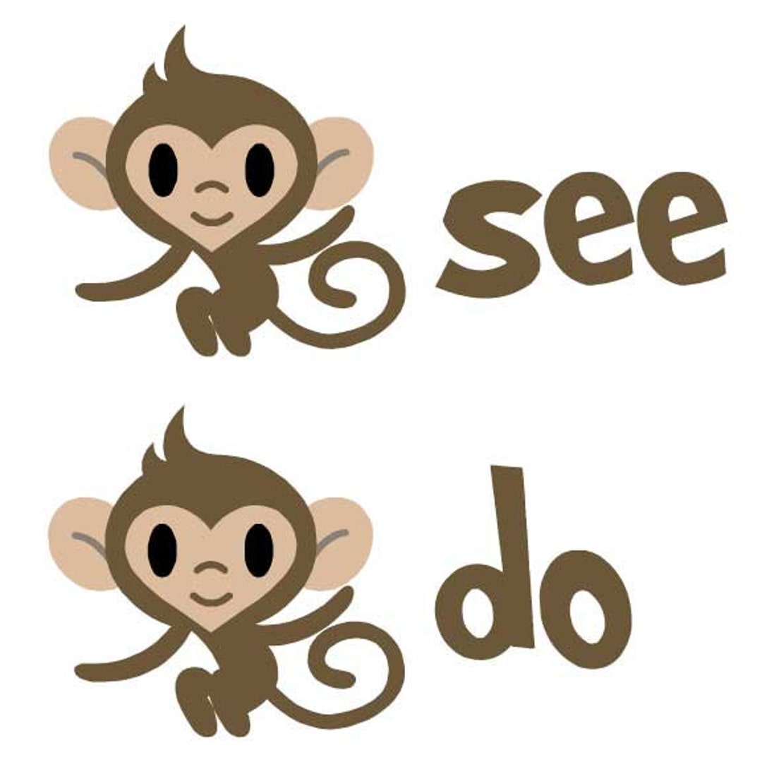 Kids Monkey See Monkey Do Tee Shirt - Etsy