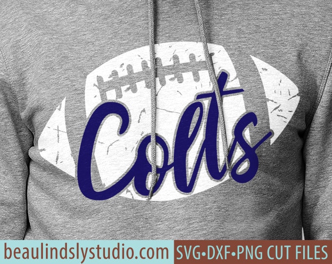 Colts Football SVG File Colts Football SVG DIY Football Mom | Etsy