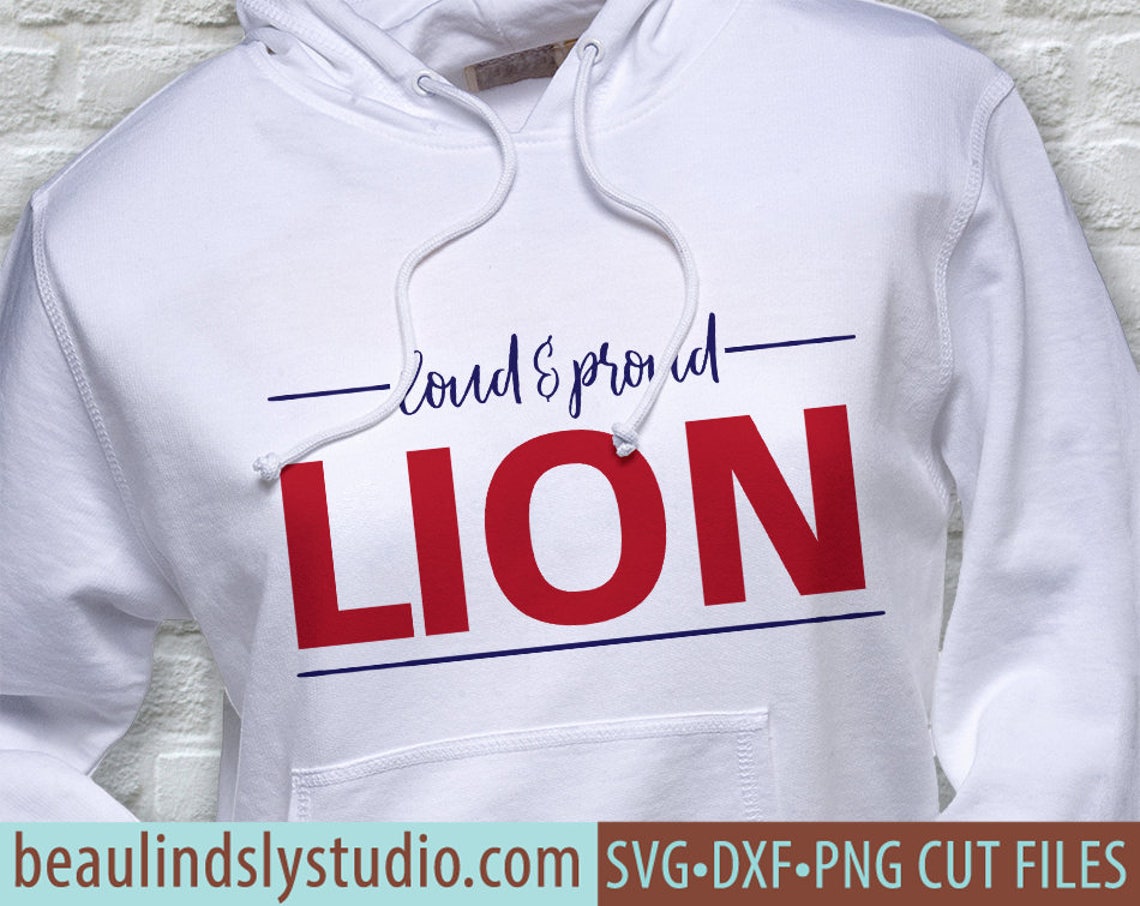 Lion SVG Lion Team SVG Team Sport SVG File Football Mom | Etsy