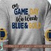 Blue & Gold Football SVG, Game Day SVG, Elbow Patch SVG File for Cricut ...