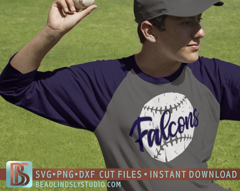 Falcons Baseball SVG, Falcons Softball SVG, Little League Falcon ...
