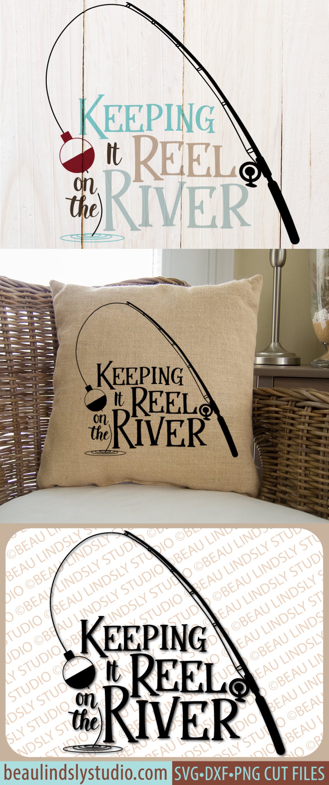 Fishing SVG River Quote SVG Cutting File Fishing Pun Clip | Etsy