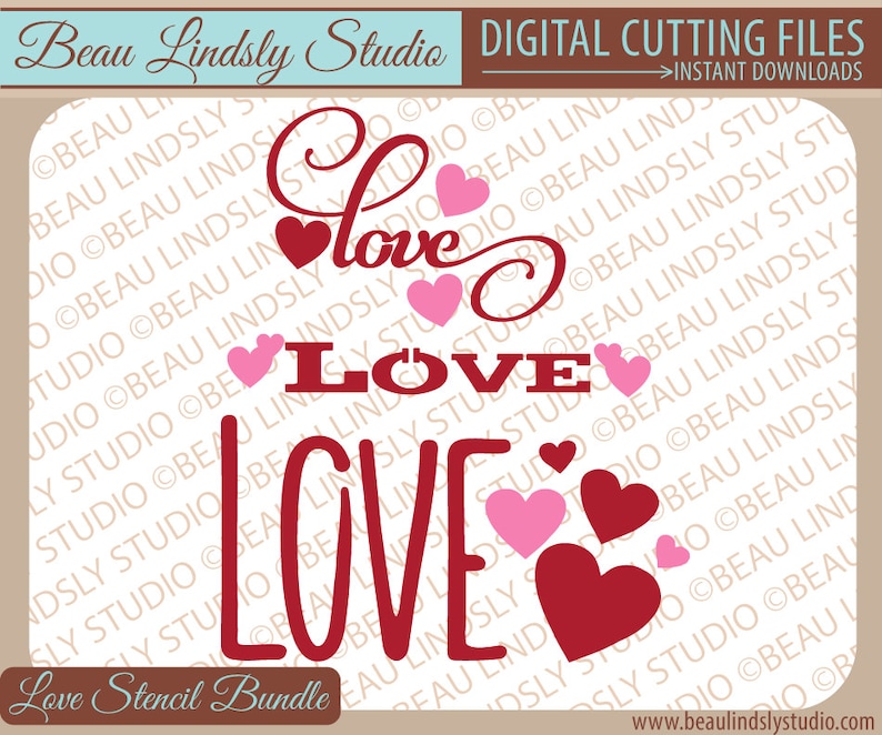 Love SVG Cutting File Love Clip Art SVG File For Silhouette | Etsy
