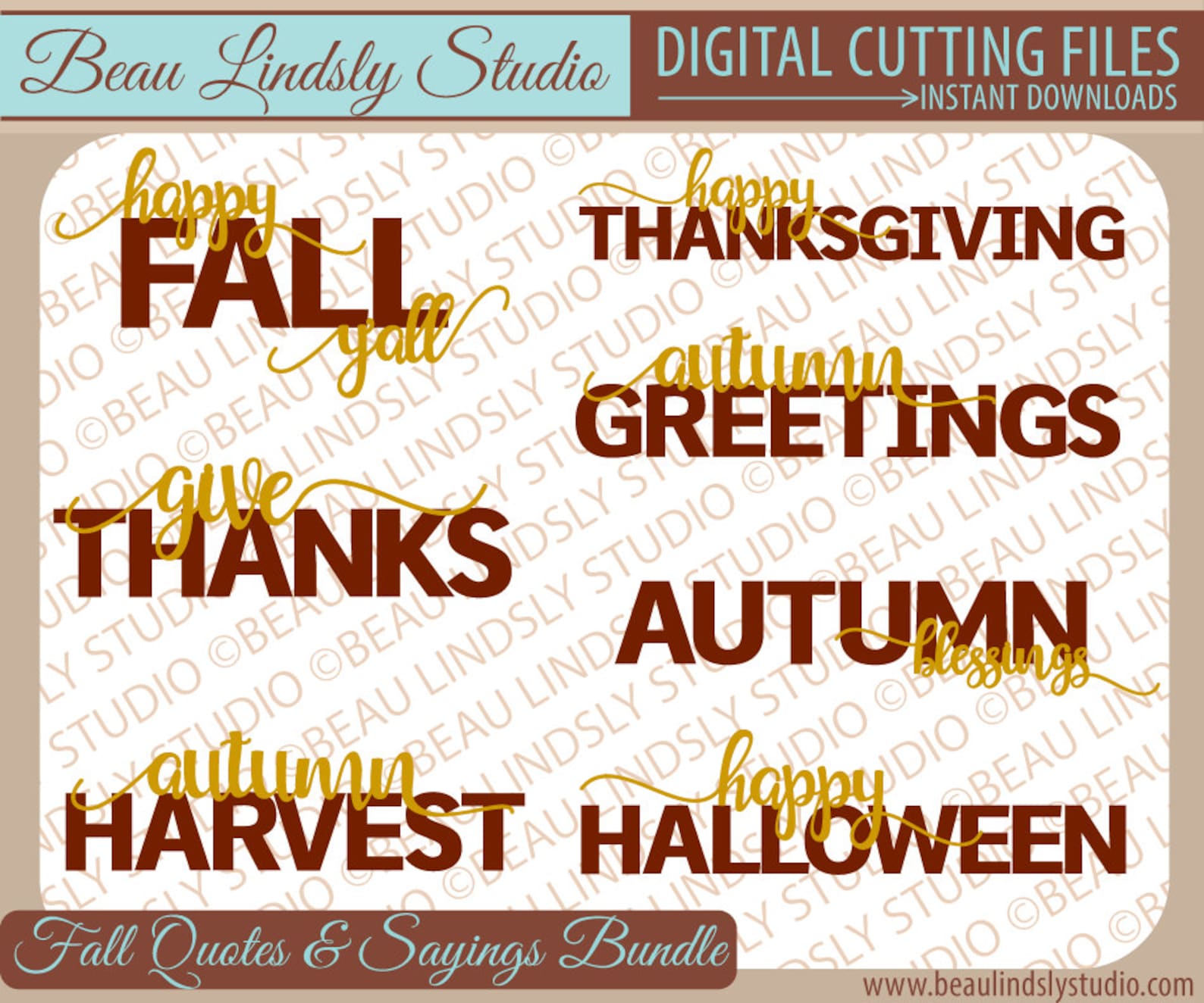 Fall SVG Cutting Files Quotes and Sayings Happy Thanksgiving - Etsy