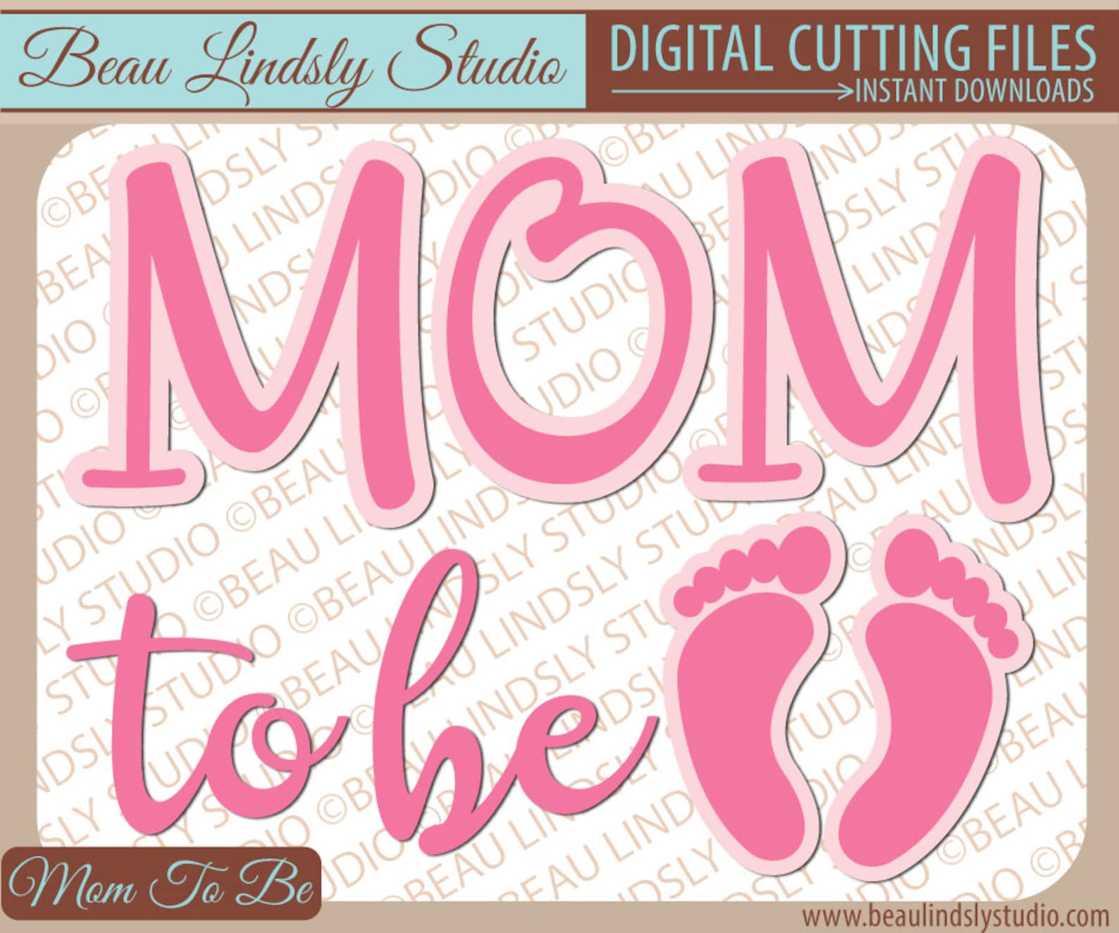 Mom to Be SVG Cutting File DIY Baby Shower Gift Soon to Be | Etsy