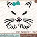 Sleeping Cat SVG File, Cat Face SVG File, Cat Nap SVG File for ...