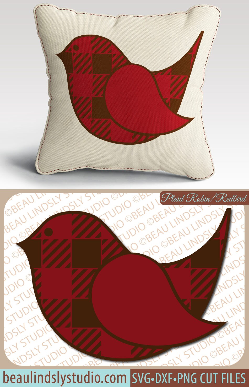 Cute Red Bird SVG Christmas SVG Christmas Clip Art Buffalo | Etsy