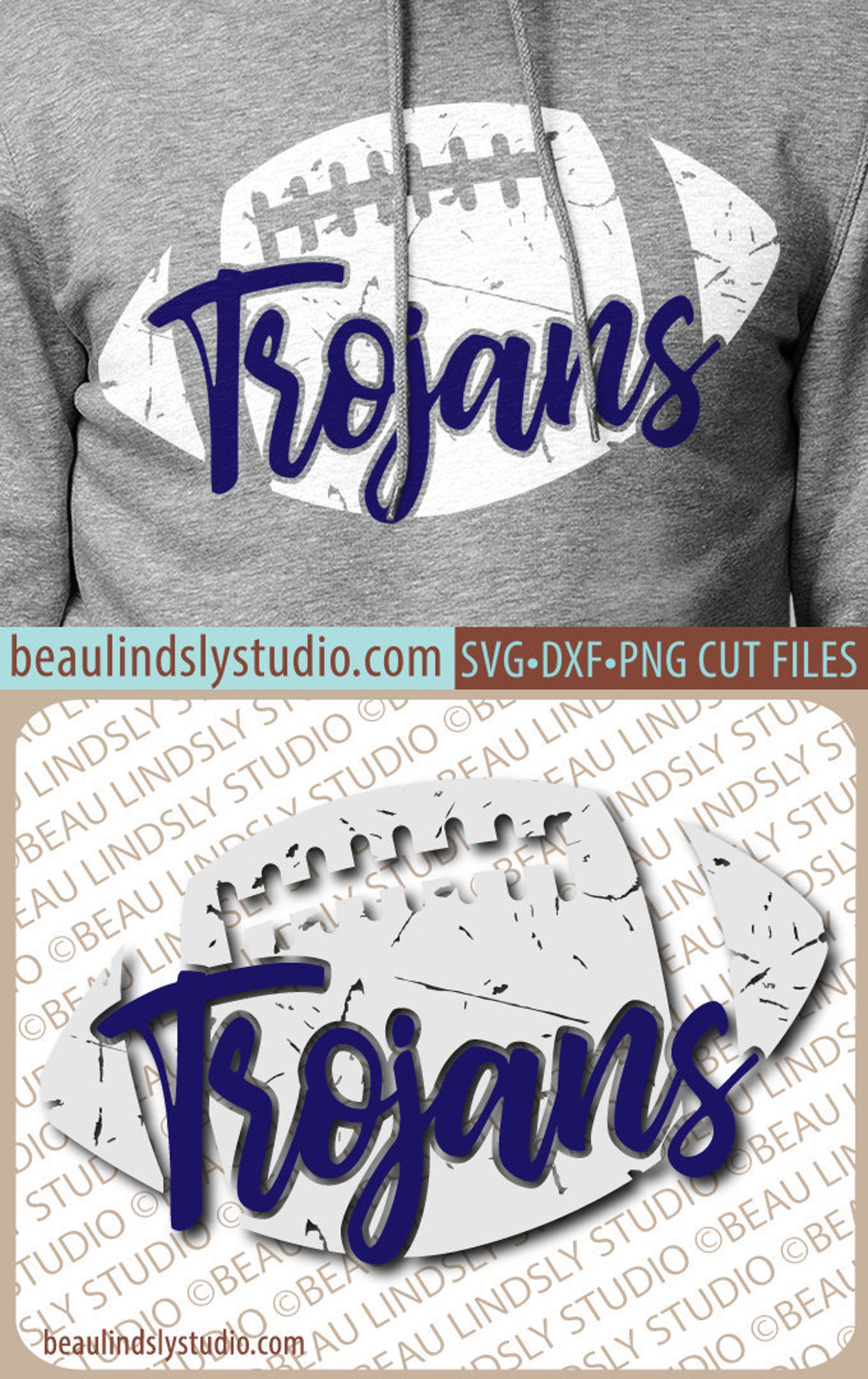 Trojans Football SVG File Grunge Trojan SVG DIY Football Mom - Etsy