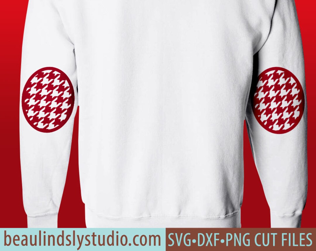 Houndstooth SVG, Elbow Patch SVG File for Cricut, Alabama SVG File for ...
