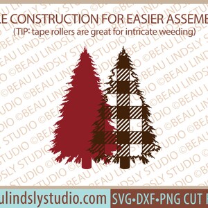 Plaid Christmas Tree SVG, Christmas SVG, Christmas Clip Art, Holiday ...