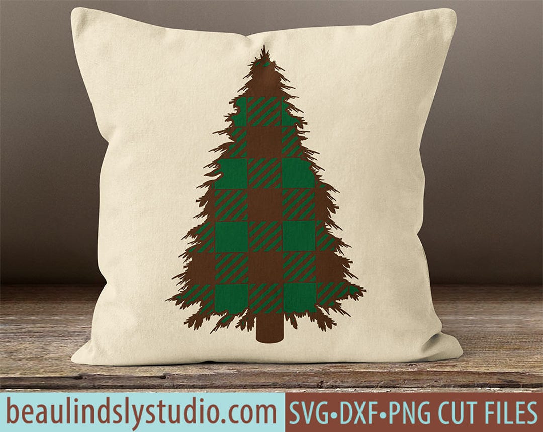 Plaid Christmas Tree SVG, Christmas SVG, Christmas Clip Art, Holiday ...