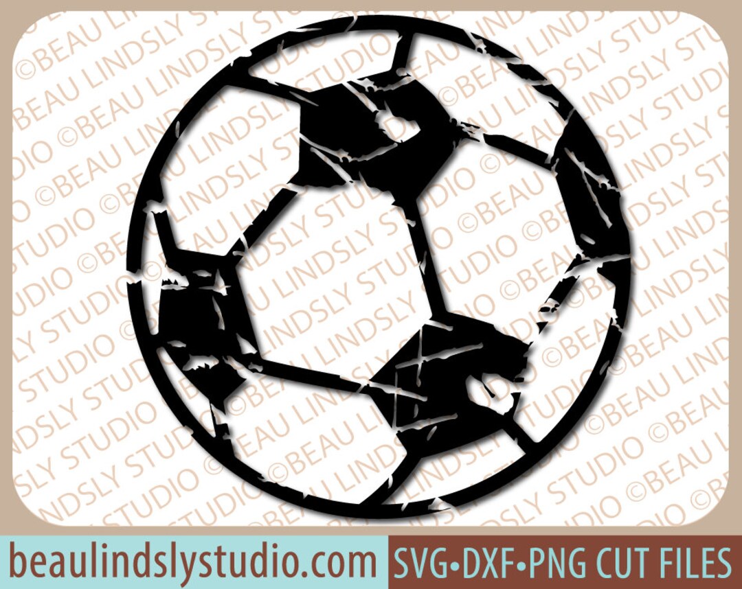 Soccer SVG File, Grunge Soccer Ball SVG, Distressed Soccer Ball SVG ...
