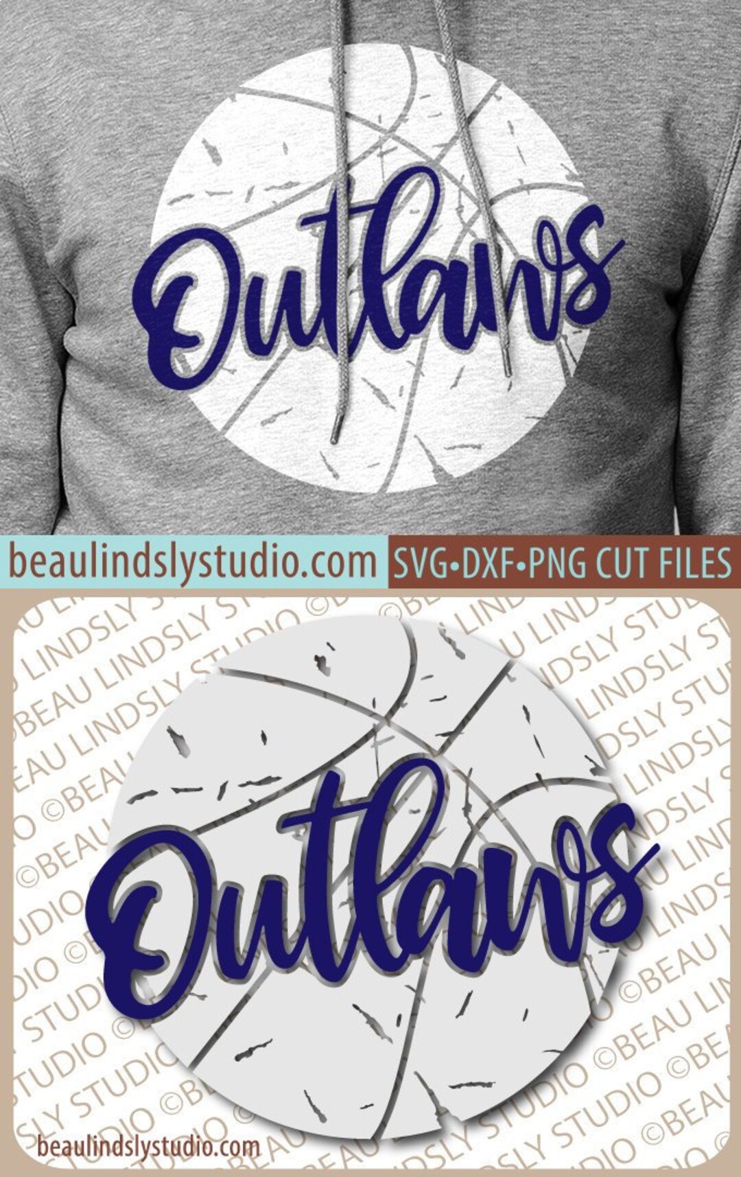 Outlaws Basketball SVG File, Grunge Outlaws SVG, DIY Basketball Mom ...