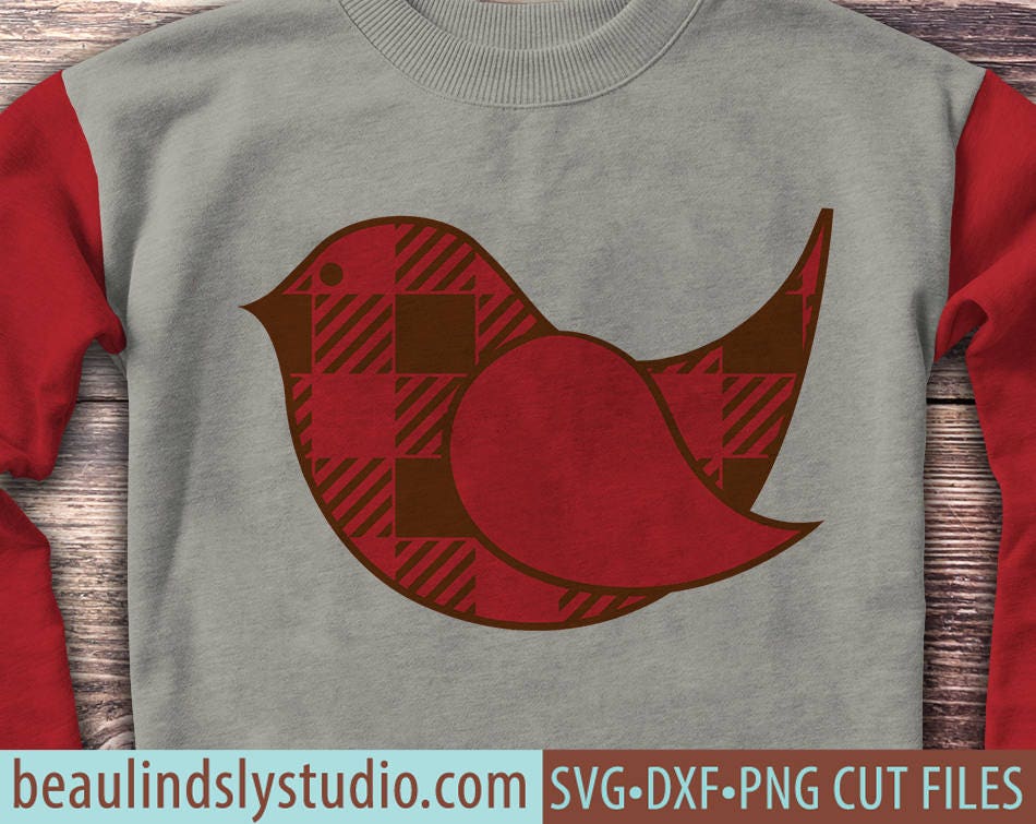 Cute Red Bird SVG Christmas SVG Christmas Clip Art Buffalo | Etsy