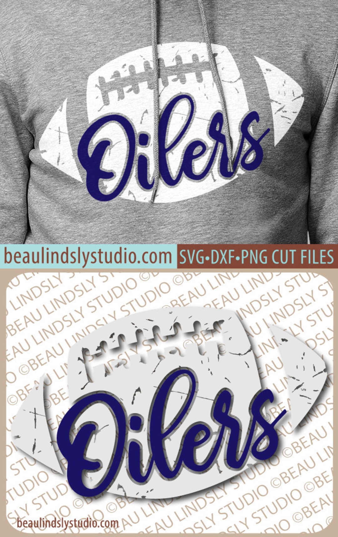 Oilers Football SVG File, Grunge Oilers SVG, DIY Football Mom Shirt ...