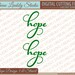 Inspirational SVG Cutting File, Hope SVG, Inspirational Clip Art, SVG ...