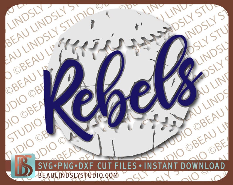 Rebels Baseball SVG Rebels Softball SVG Little League - Etsy