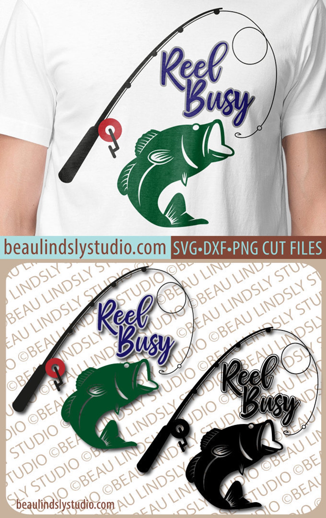 Funny Fishing SVG File Fishing Hook SVG Fish SVG Reel Busy | Etsy