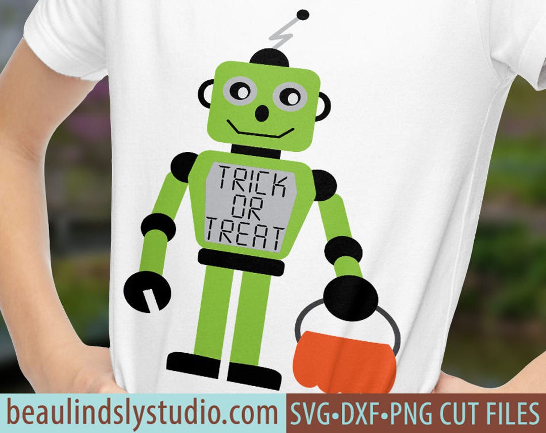 Halloween Robot SVG, Happy Halloween SVG, Trick or Treating SVG, Fall ...