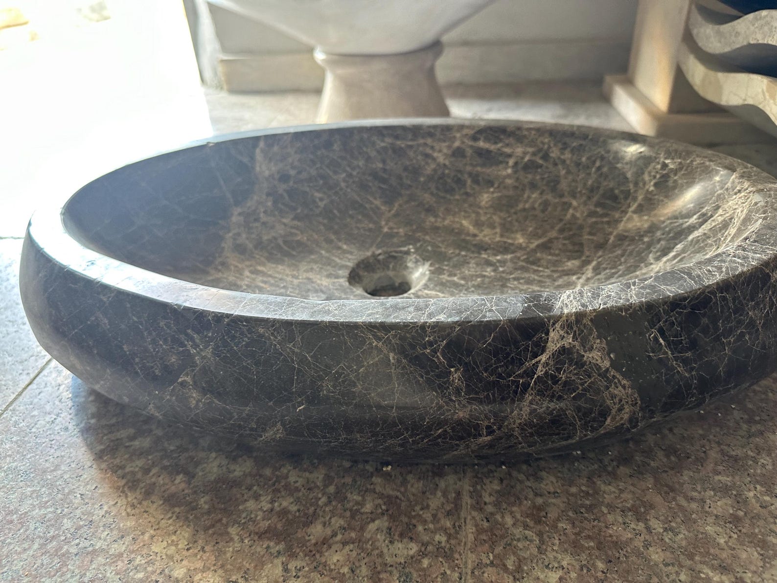Elliptical Marble Sink, Ova Marble Kitchen Sink, Bathroom Sink, Special ...