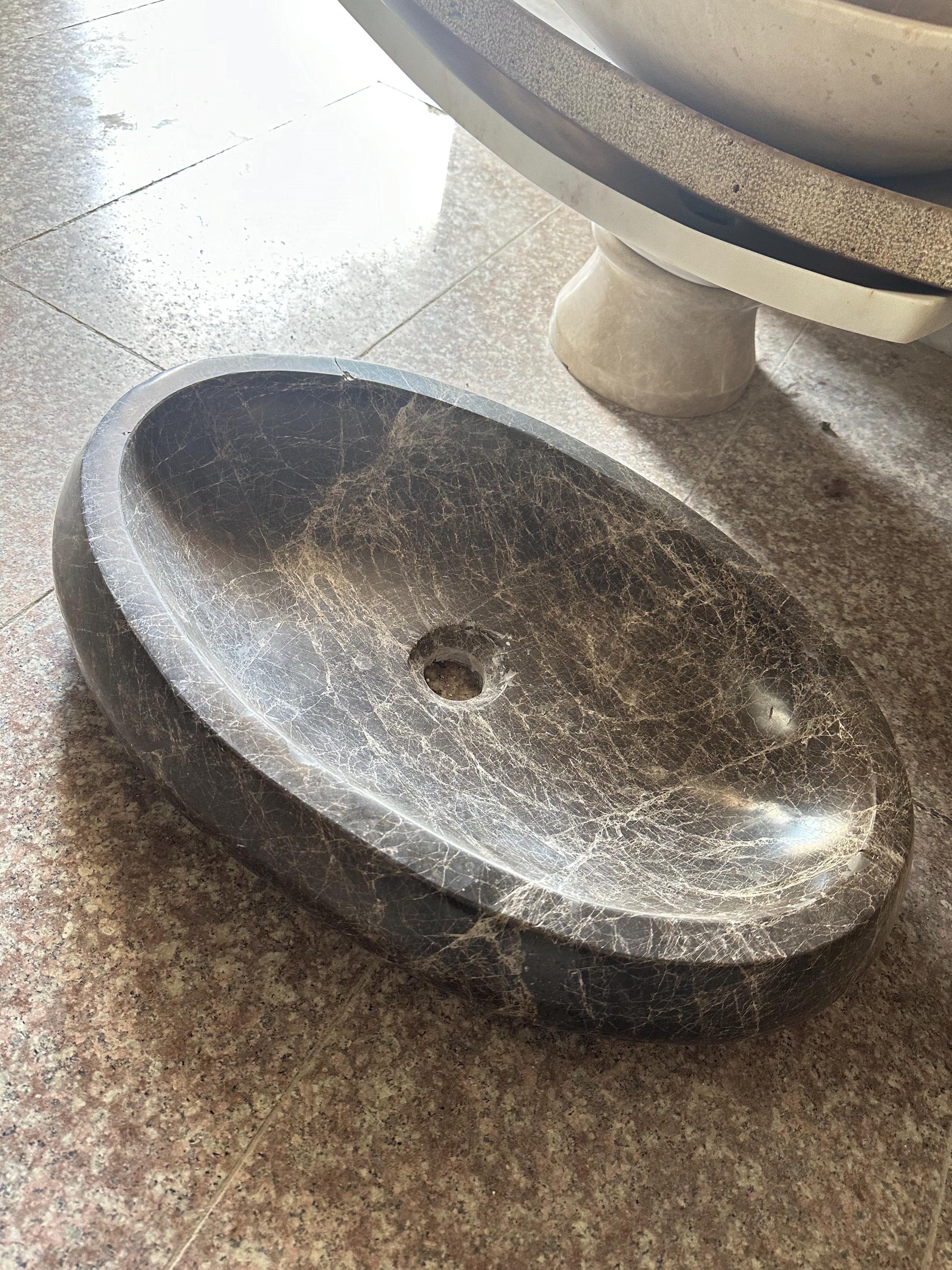 Elliptical Marble Sink, Ova Marble Kitchen Sink, Bathroom Sink, Special ...