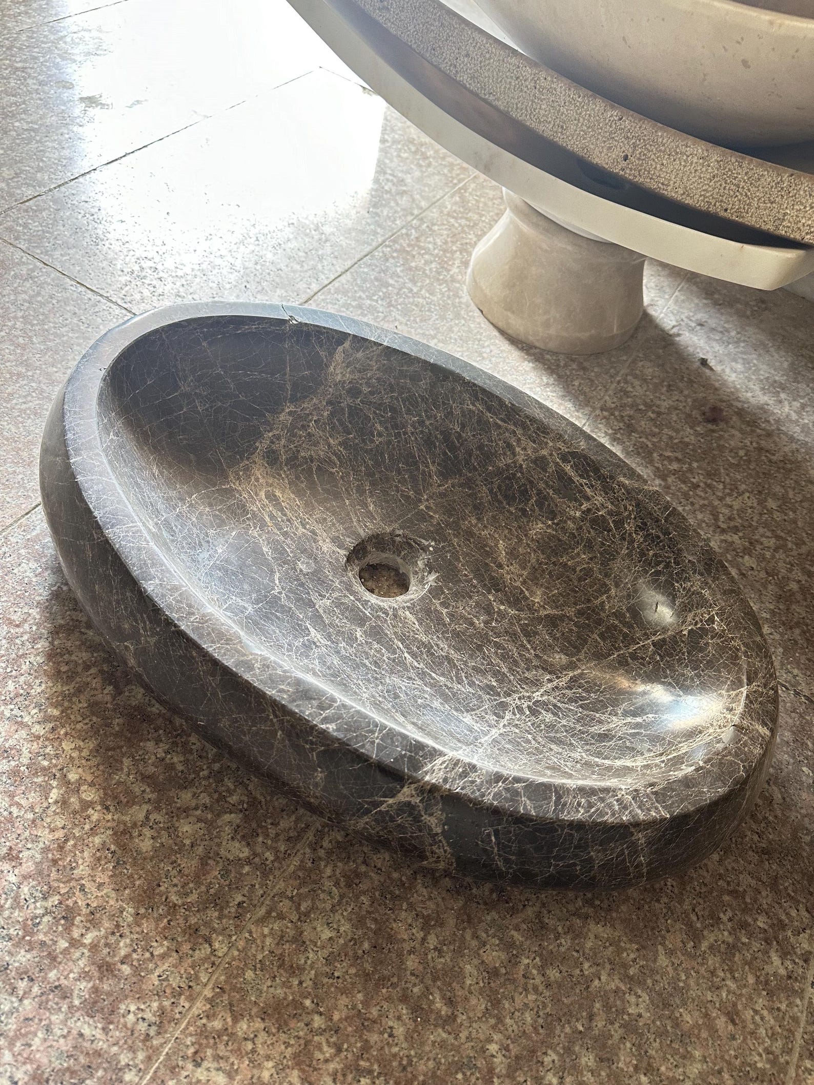 Elliptical Marble Sink, Ova Marble Kitchen Sink, Bathroom Sink, Special ...