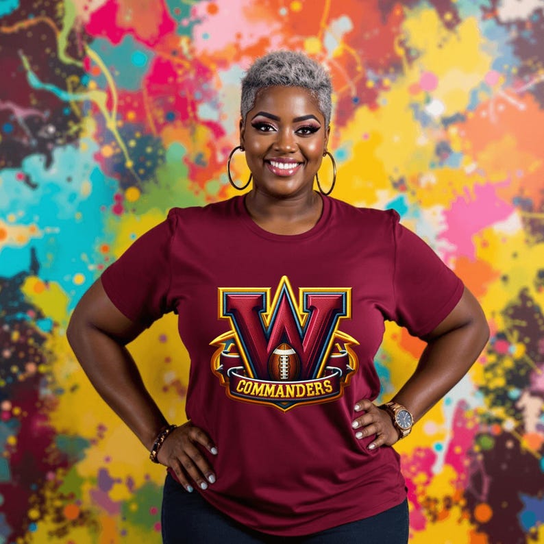 Commanders Football PNG, Washington Commanders Sublimation, Embroidered ...