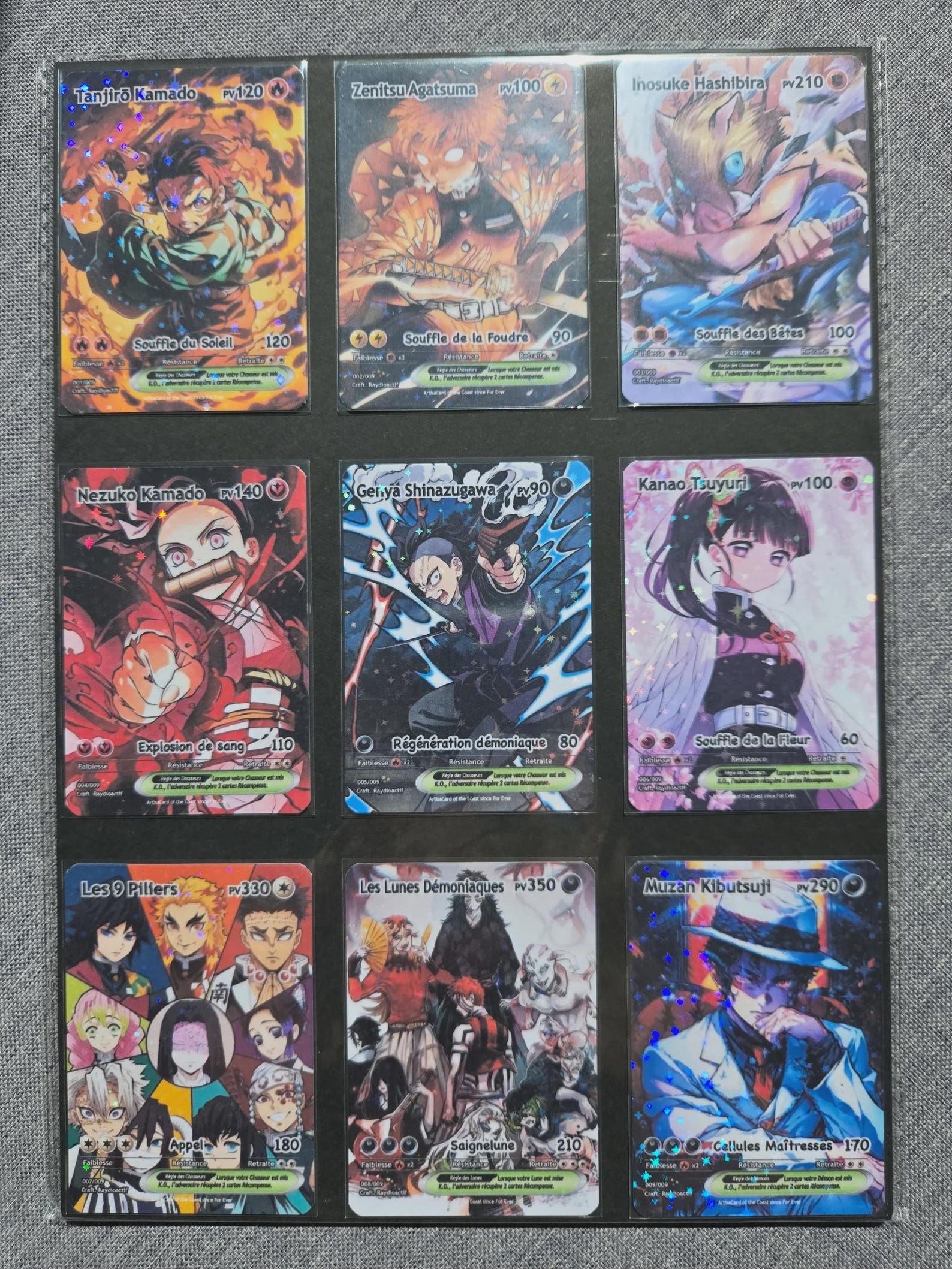 Demon Slayer Cards - Pokémon Style - Etsy