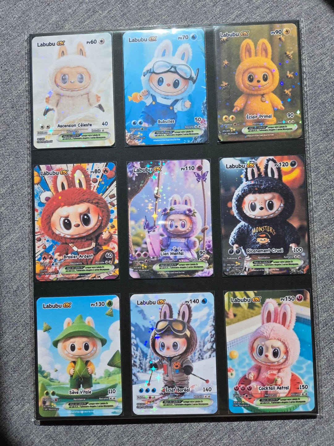 Labubu Cards - Pokémon Style - Etsy