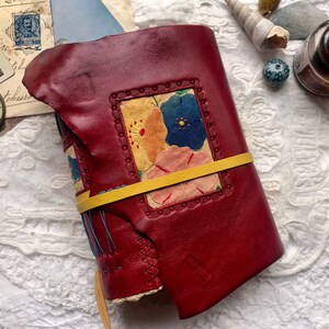 Daily Companion Reclaimed Leather Journal, Vintage Textiles, Tea ...