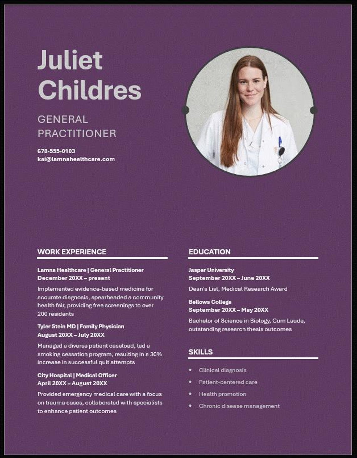 5 Professional Résumé Templates - Etsy