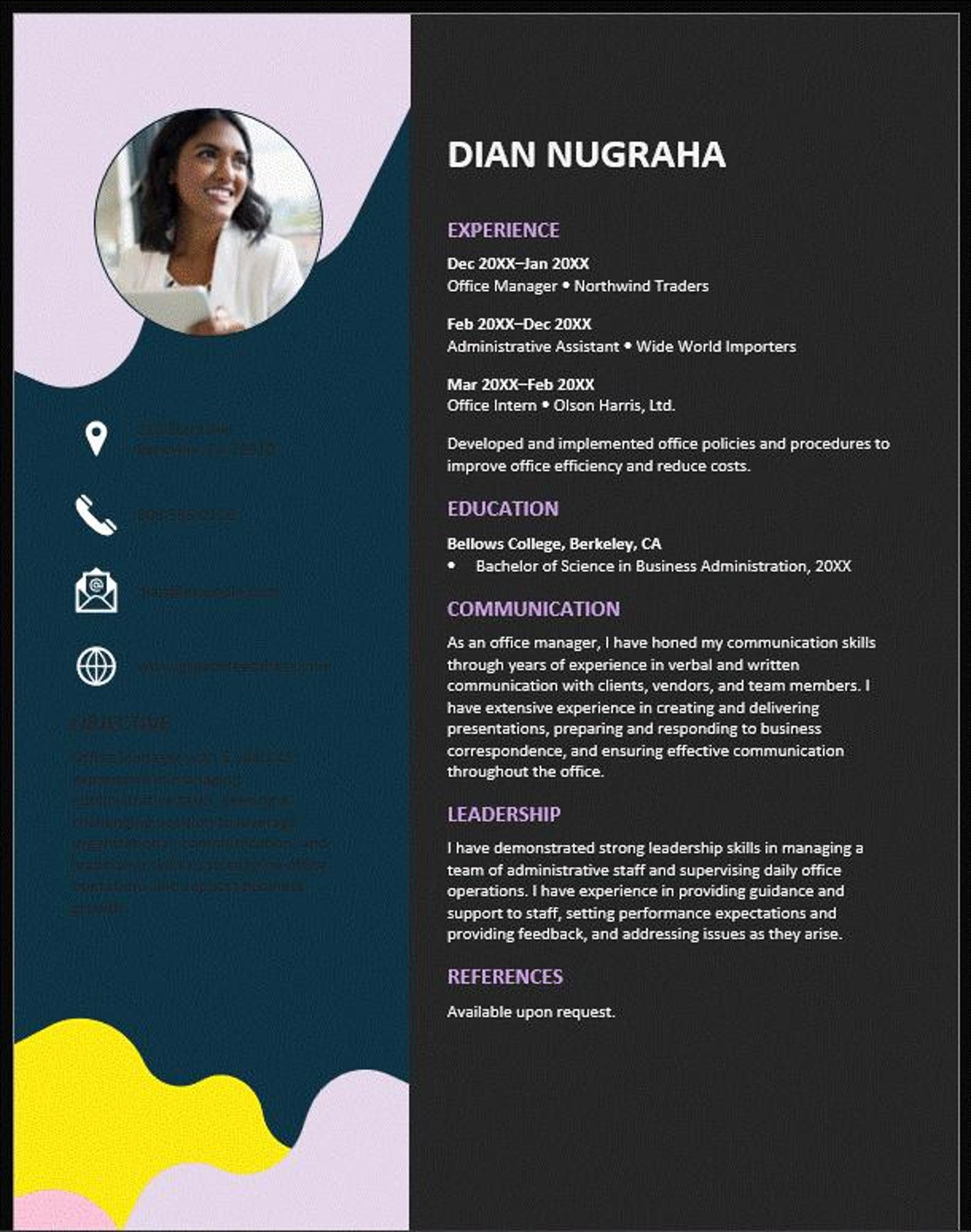 5 Professional Résumé Templates - Etsy