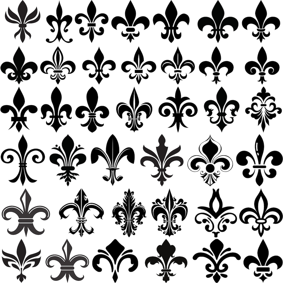 Fleur De Lis SVG Bundle, Fleur De Lis Clipart, Fleur De Lis SVG Cut ...