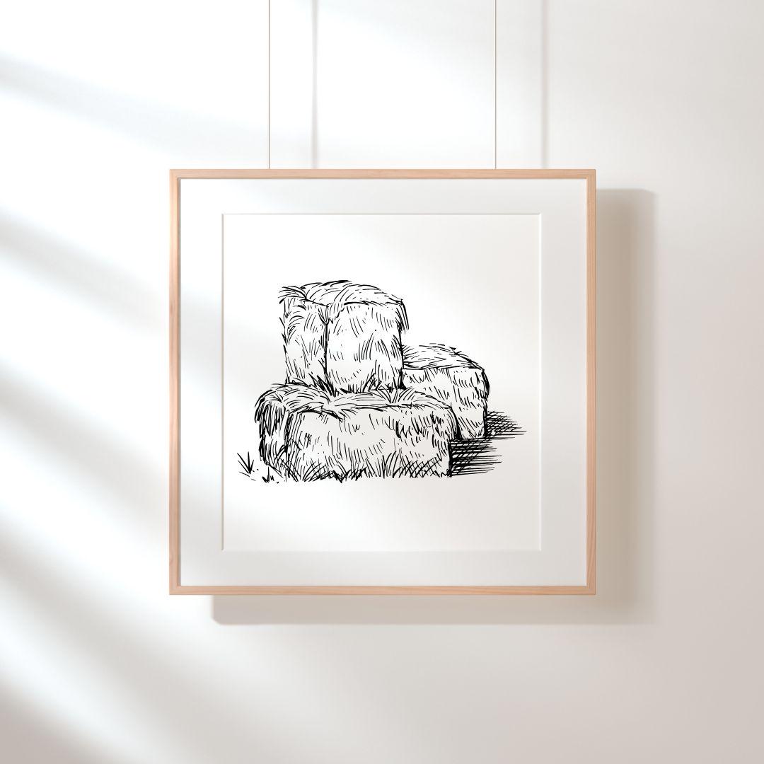 Hay Svg Bundle, Hay Monogram Decal, Hay Bale Cut Files, Hay Bale Cut ...