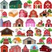 BARN SVG BUNDLE, Barn Silhouette, Farm Clipart, Barn House Svg, Barn ...